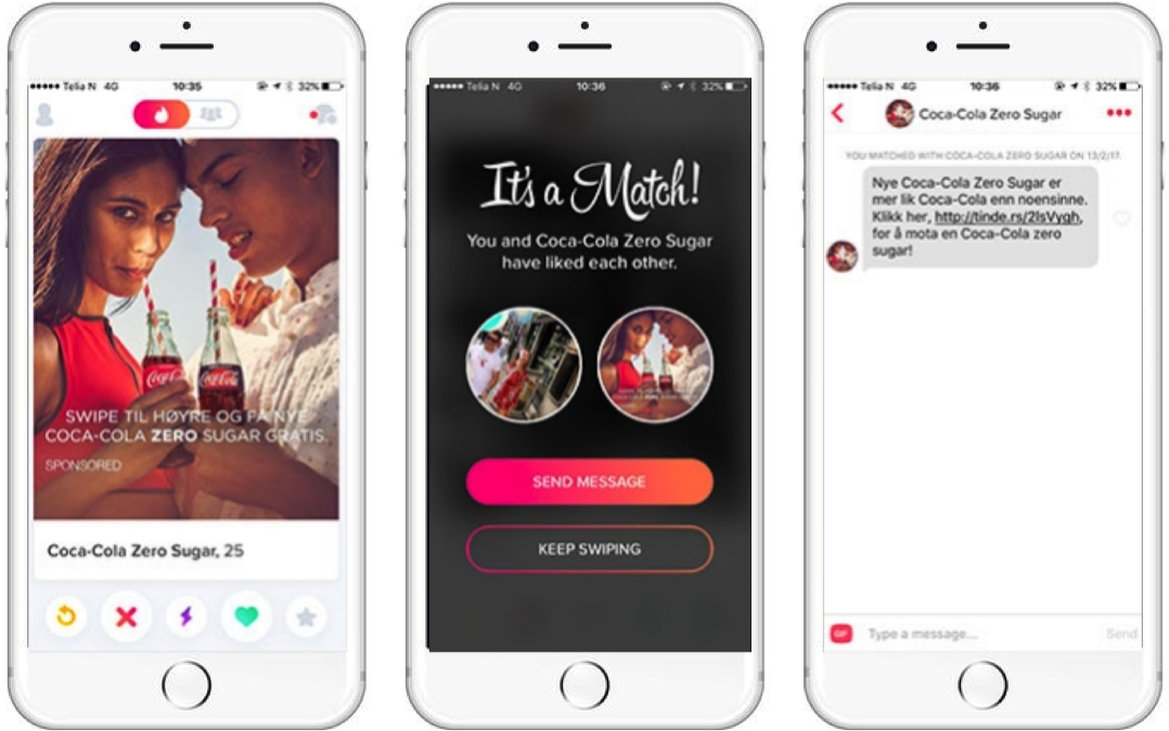 IT S A MATCH ON TINDER Liquid Barcodes Marketing Technology